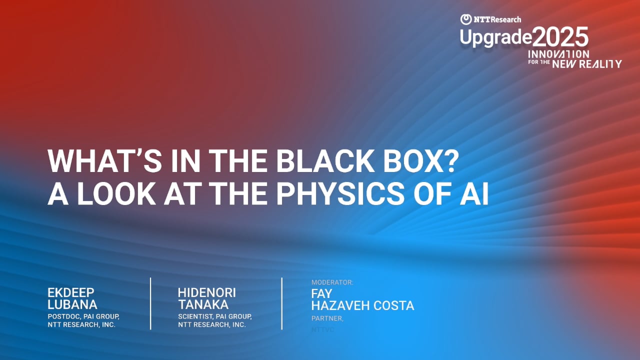 What’s in the Black Box? A Look at ... - NTT Research, Inc.